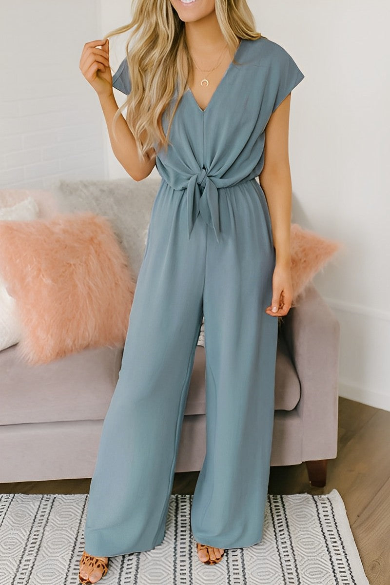 Losse Jumpsuit met Open Rug